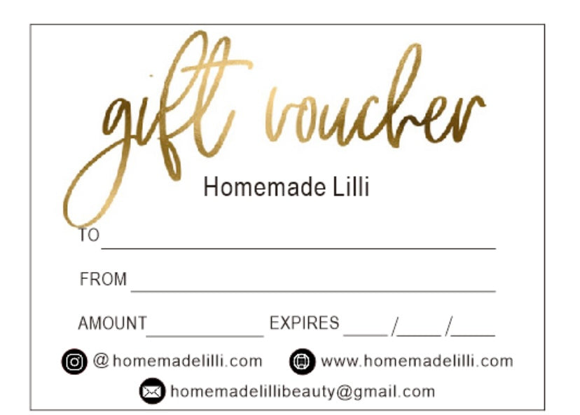 Gift Voucher – Homemade Lilli